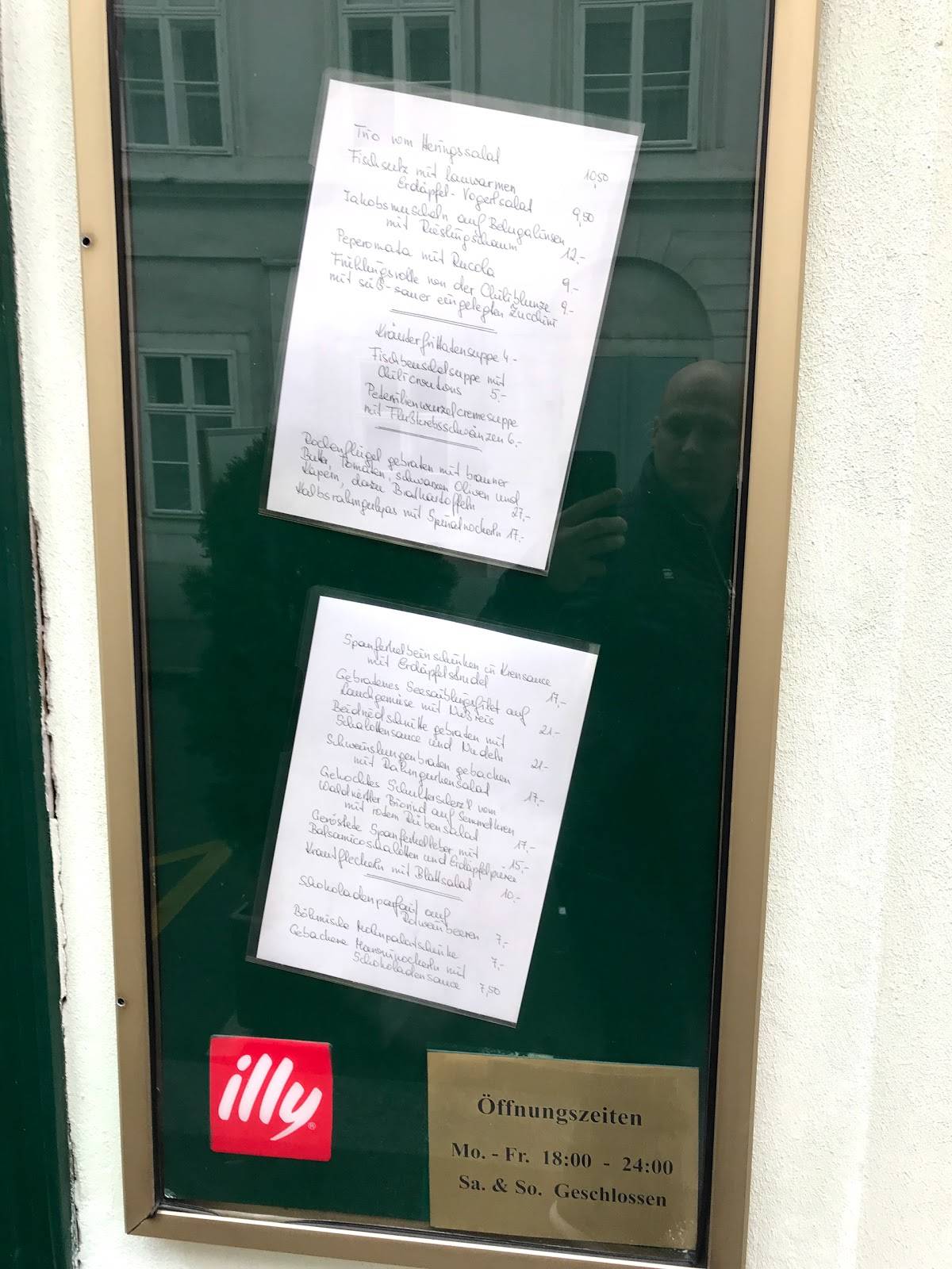 Speisekarte von Grünauer restaurant, Wien