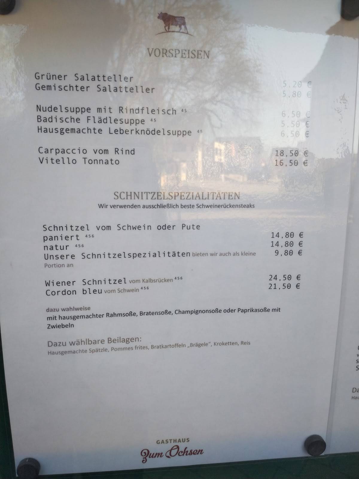 Restaurant Ochsen Stuttgart Speisekarte – AYQC