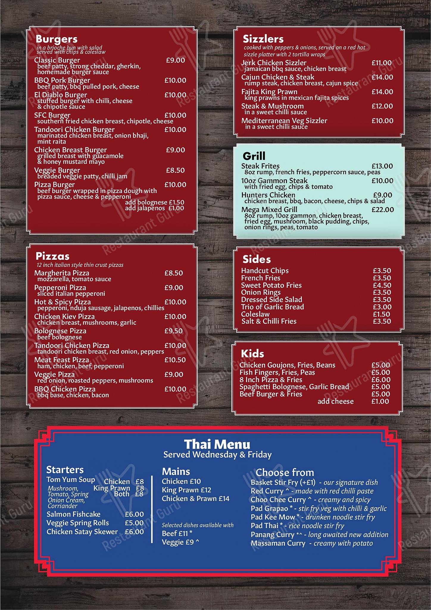 Menu at The Stone Trough pub & bar, Gateshead