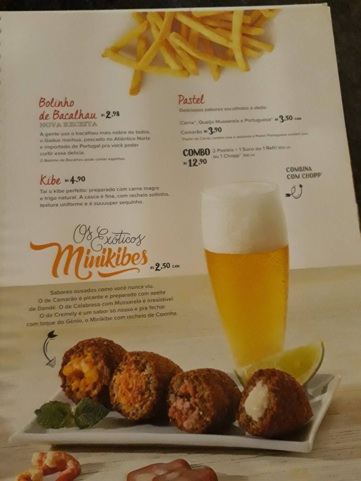 Menu at Habib's - Parque Shopping restaurant, Fortaleza