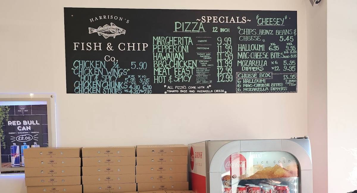 Carta del restaurante Harrison's Fish & Chips, Oxford