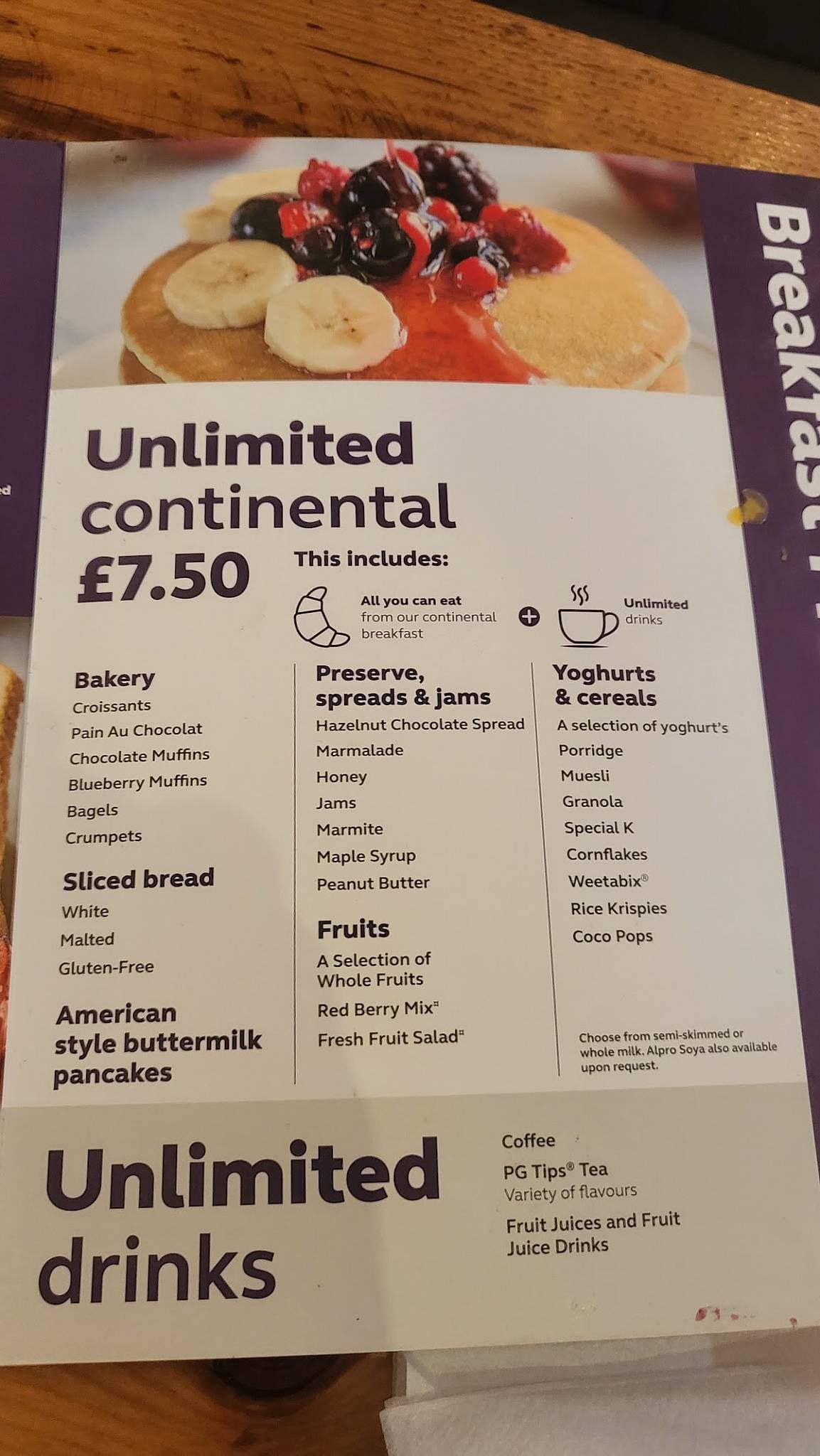 Menu at Heaton Park Beefeater pub & bar, Manchester, Middleton Rd