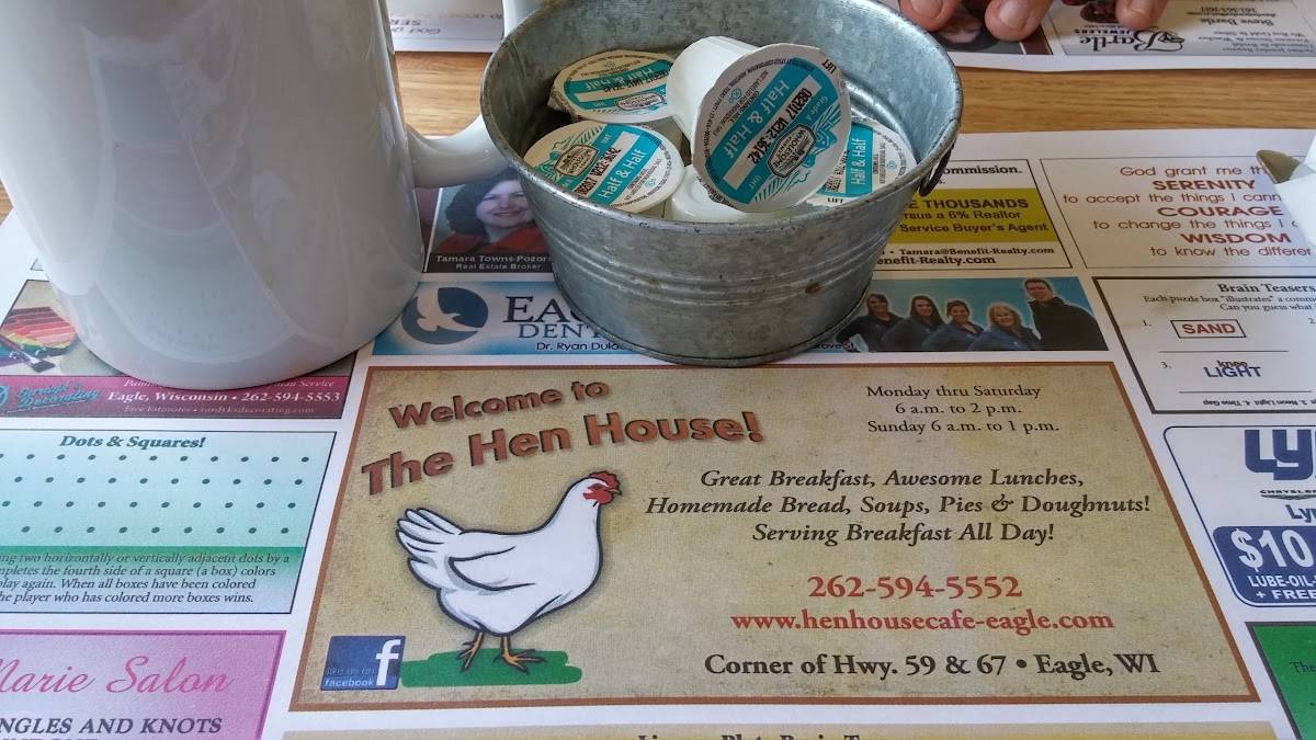 Menu at Hen House Cafe, Eagle