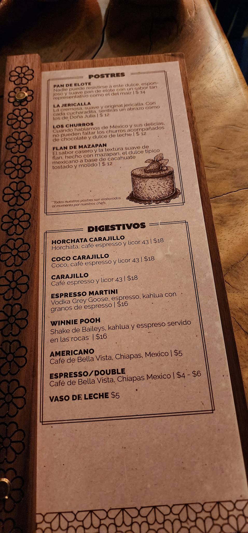 Menu at Los Amores de Julia restaurant, Hesperia