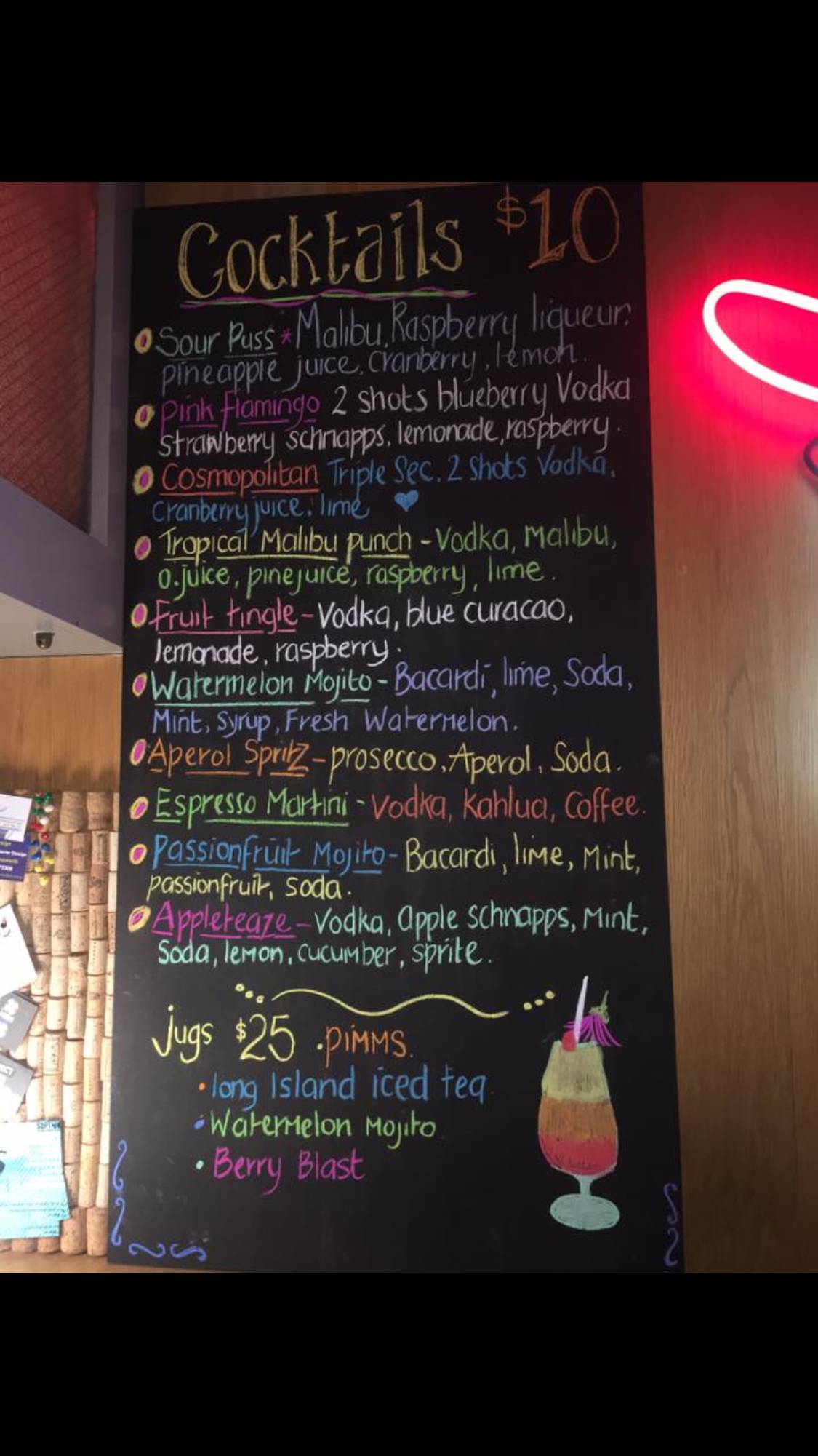 Menu at Humdinger pub & bar, Frankston