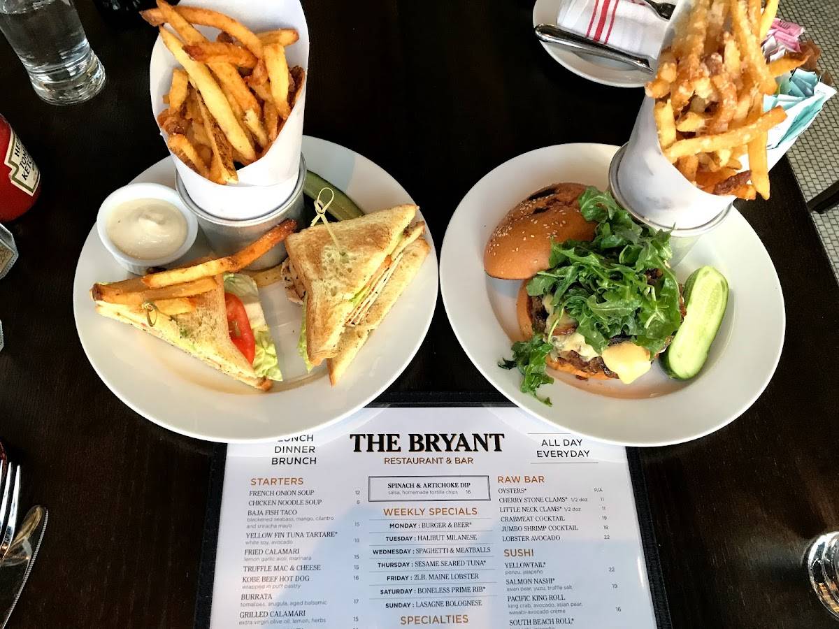 Menu at The Bryant restaurant, Huntington Station