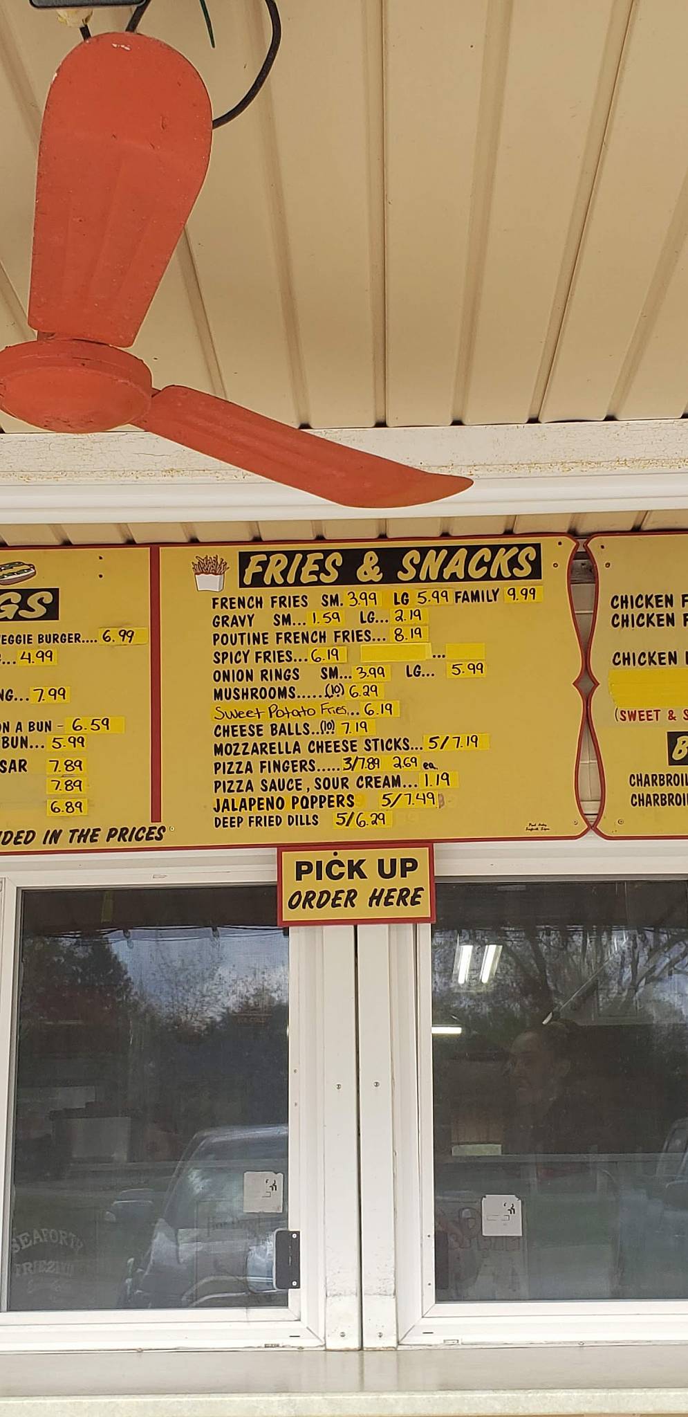 Menu at Freeze King restaurant, Huron East, Huron Rd