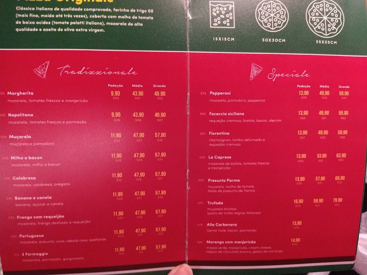 Menu em Italy Caffé restaurante, Curitiba, Praça Gen. Osório