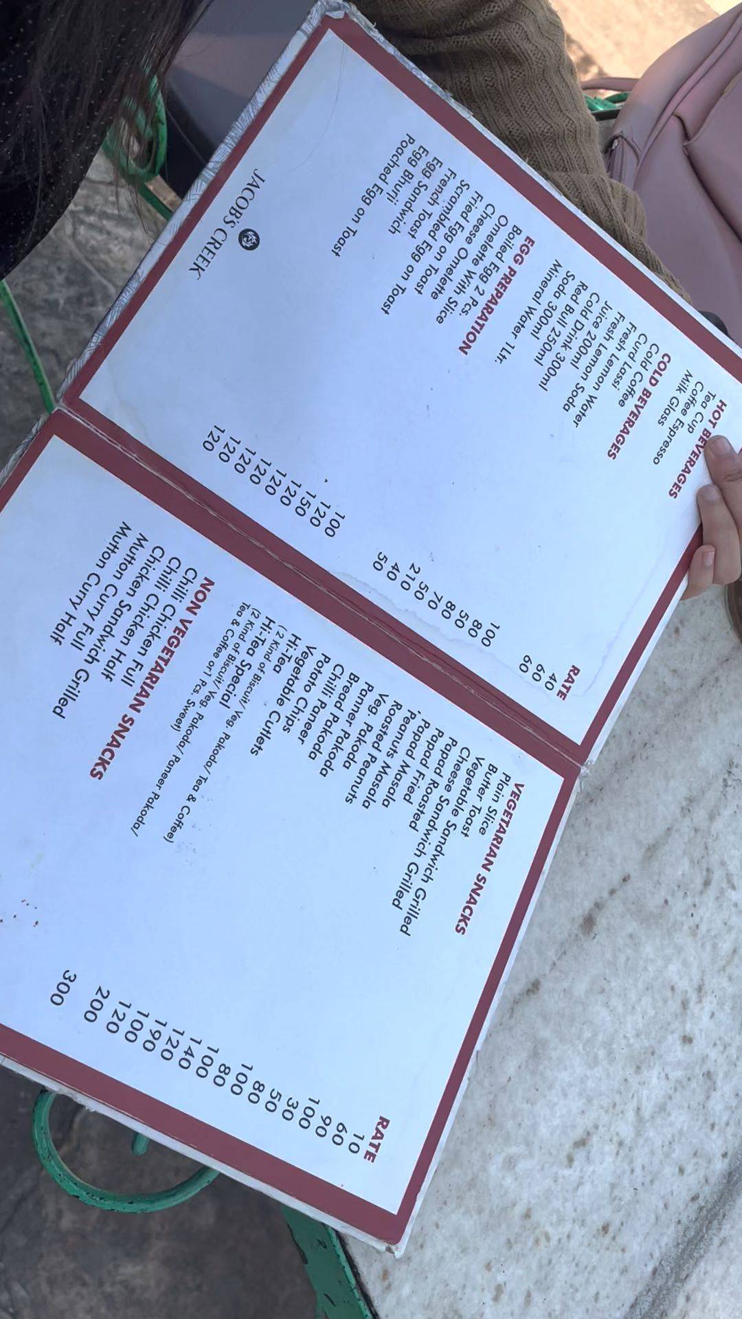 Menu at Padao Restaurant, Jaipur