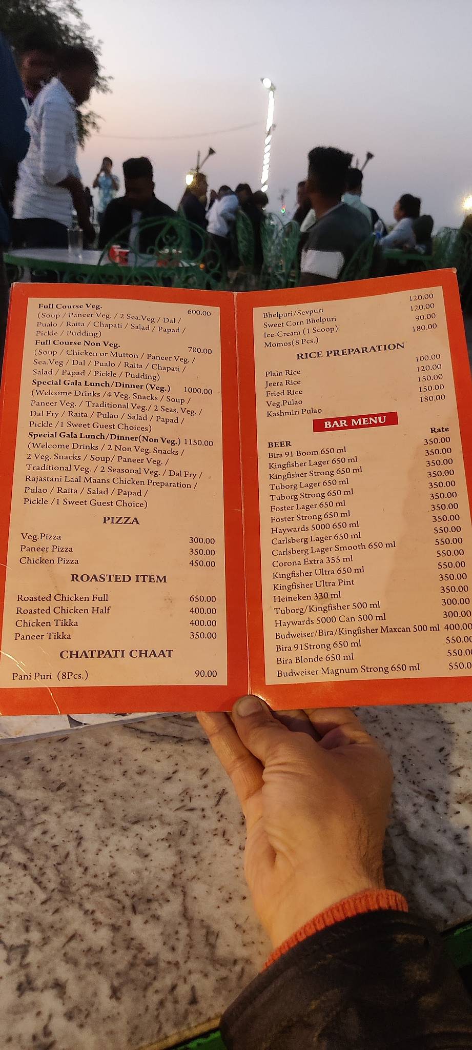 Menu at Padao Restaurant, Jaipur