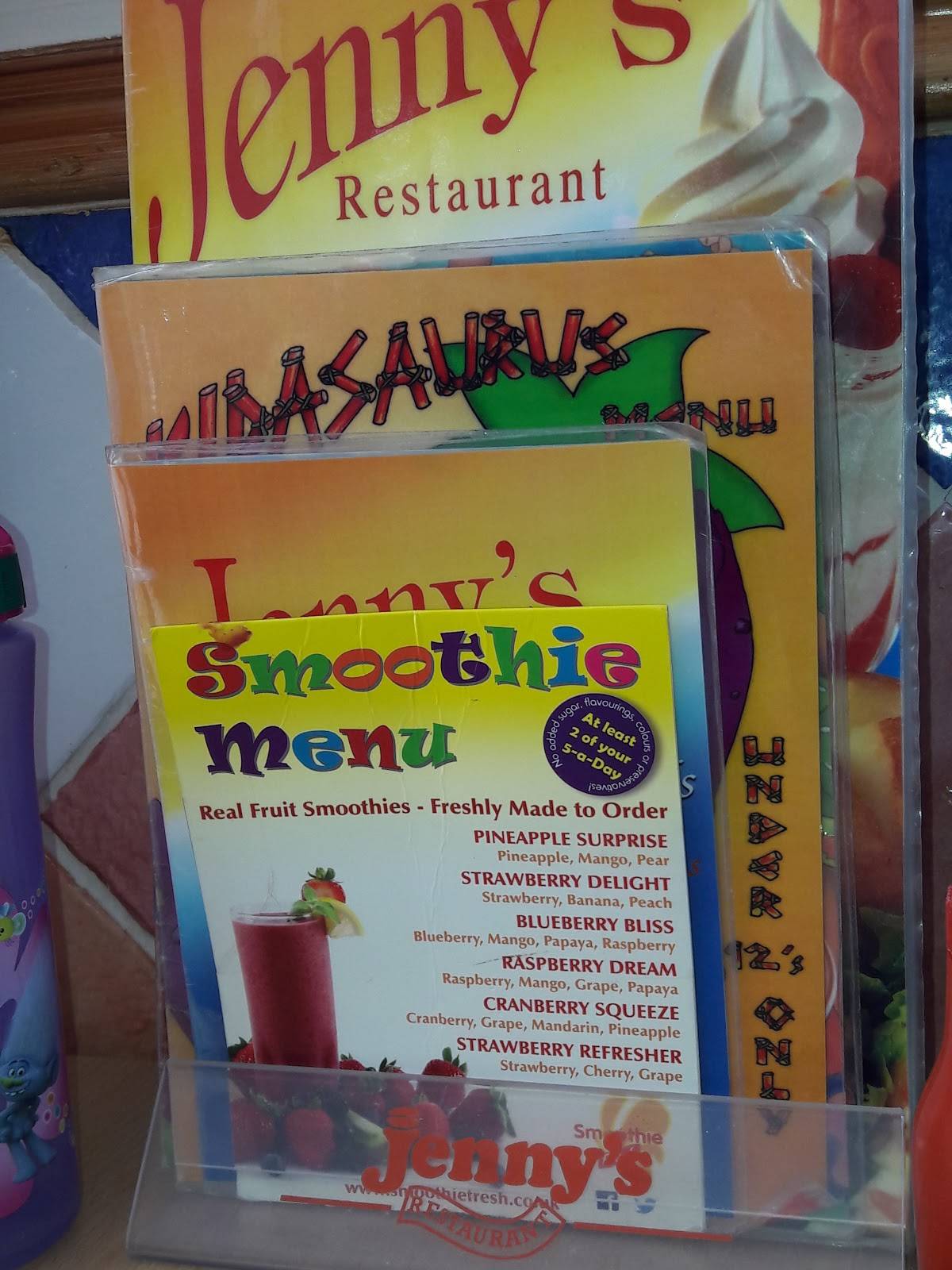 Menu at Jenny's Restaurants - Hemel Hempstead, Hemel Hempstead
