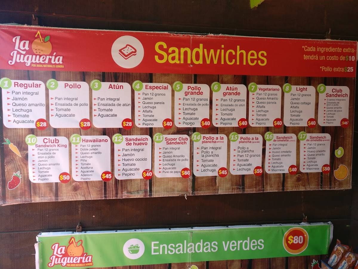 Carta del pub y bar La jugueria, Ensenada, Av Hidalgo 190_2