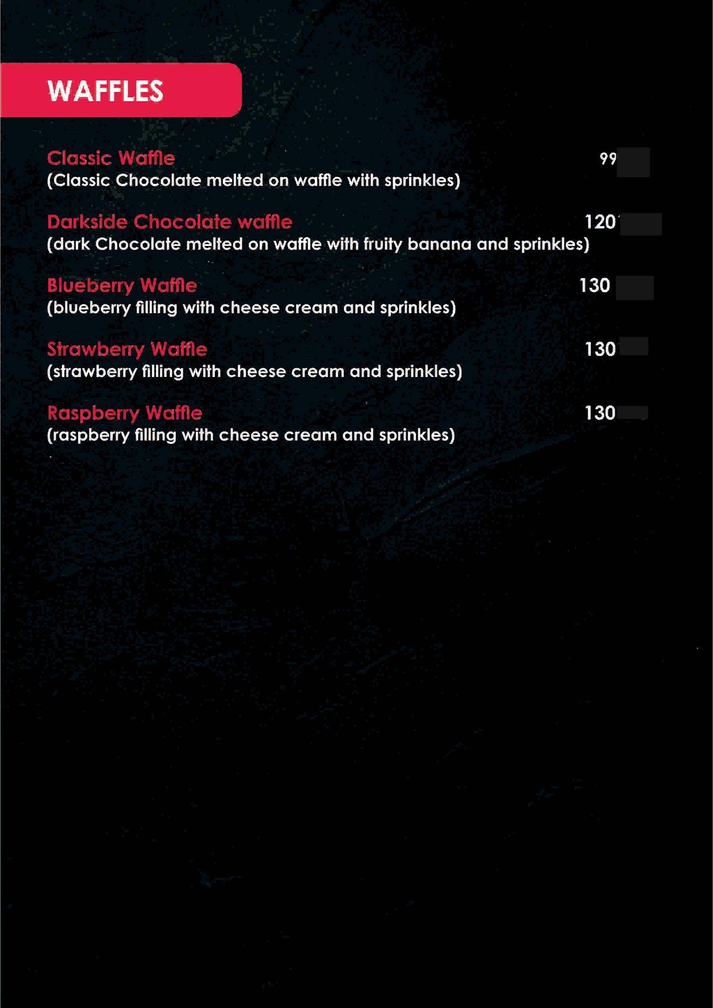 Menu at Jules, Navi Mumbai