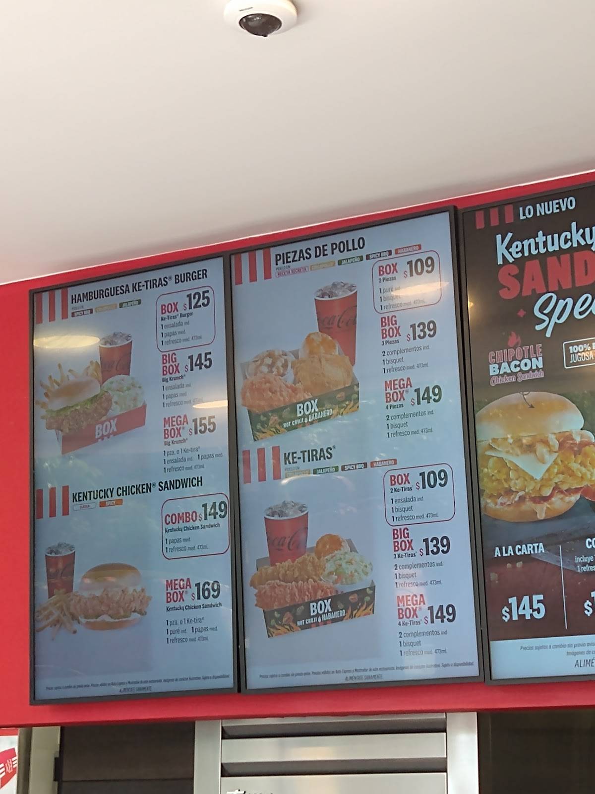 Menu at KFC restaurant, Cuernavaca, C. de Salazar 40-Local A