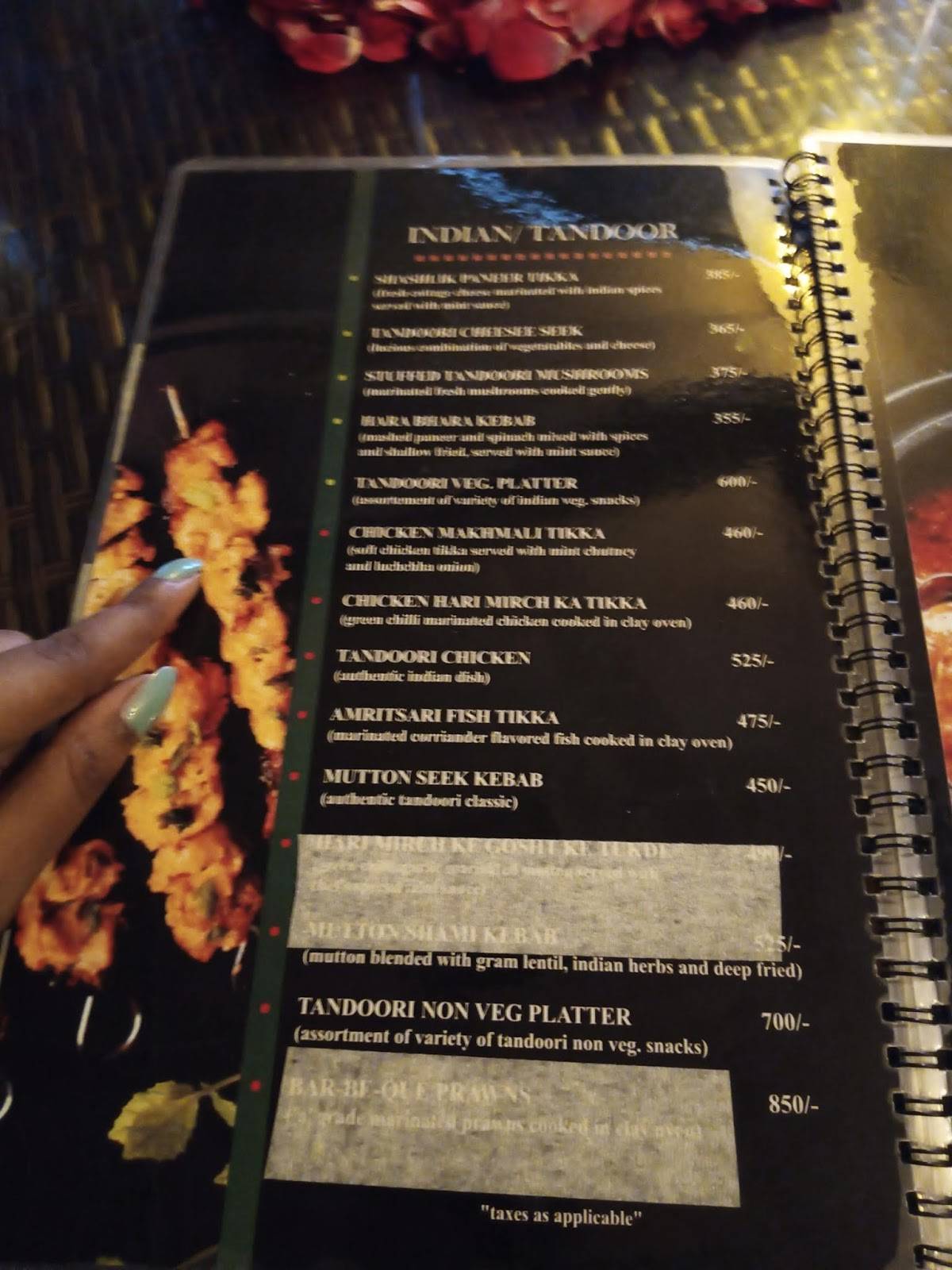 Menu at Liquid Lounge, Kanpur, 118/54-55