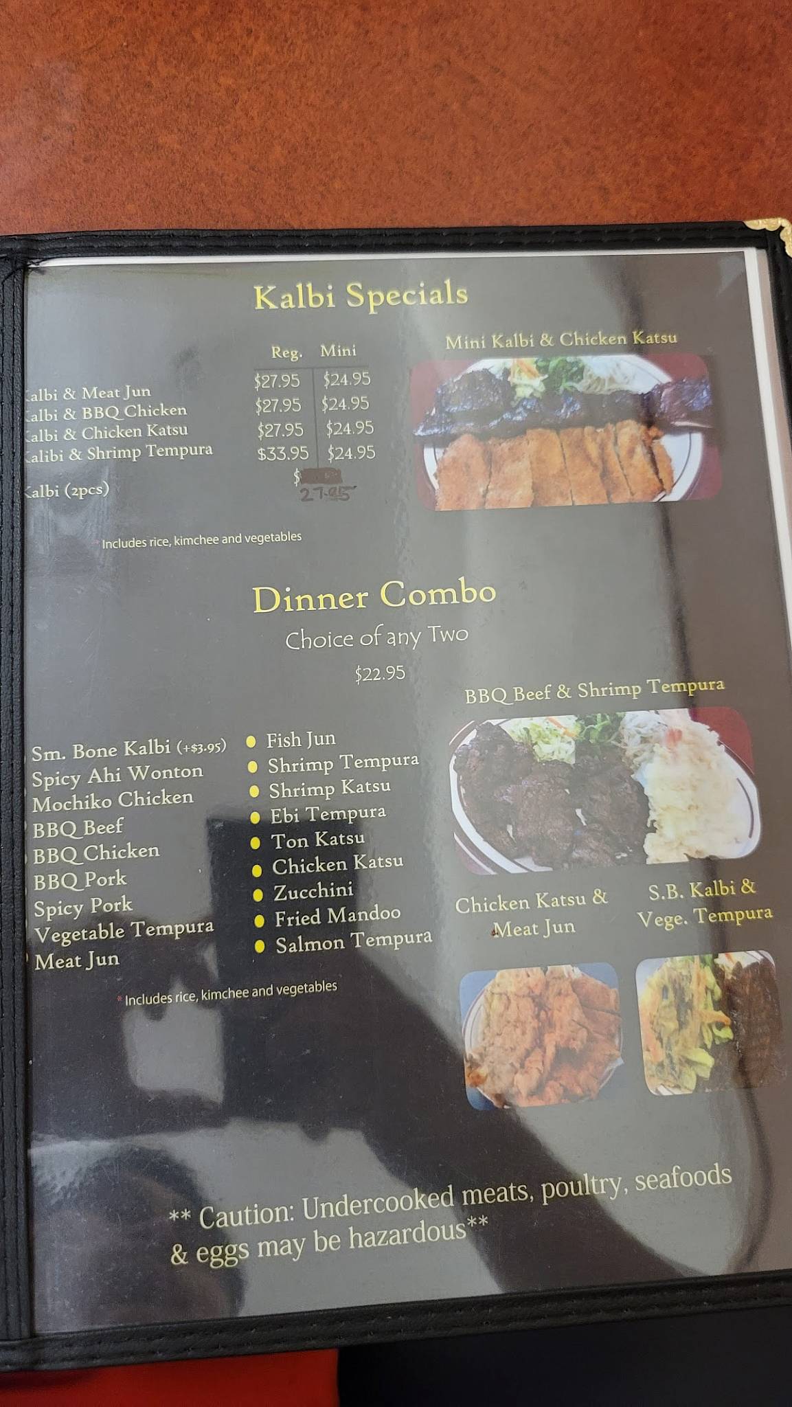 Menu at Kim Chee Restaurant 7, Aiea