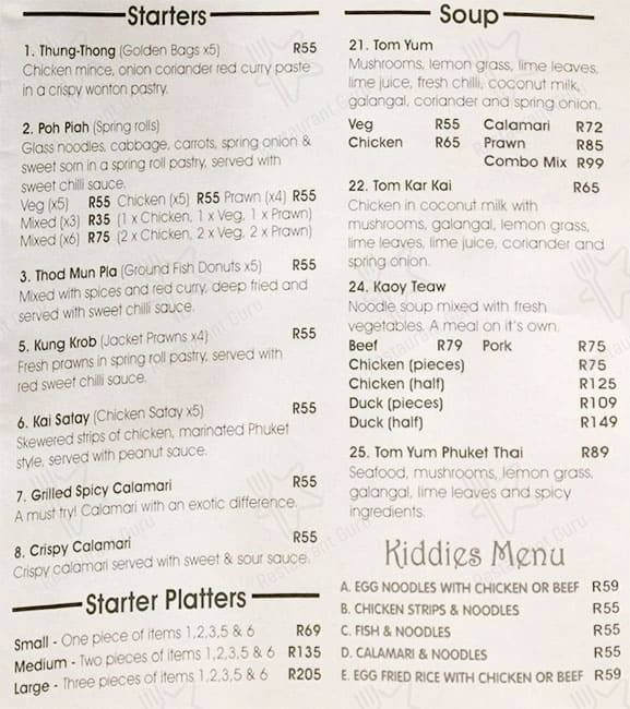 Thai Phuket Menu _ Quoi Visiter À Phuket – QGRMH