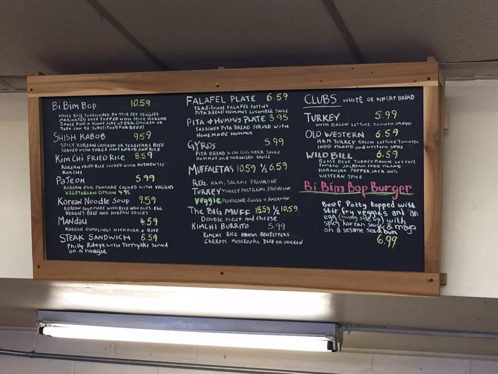 Menu at Kwik Chek restaurant, Memphis