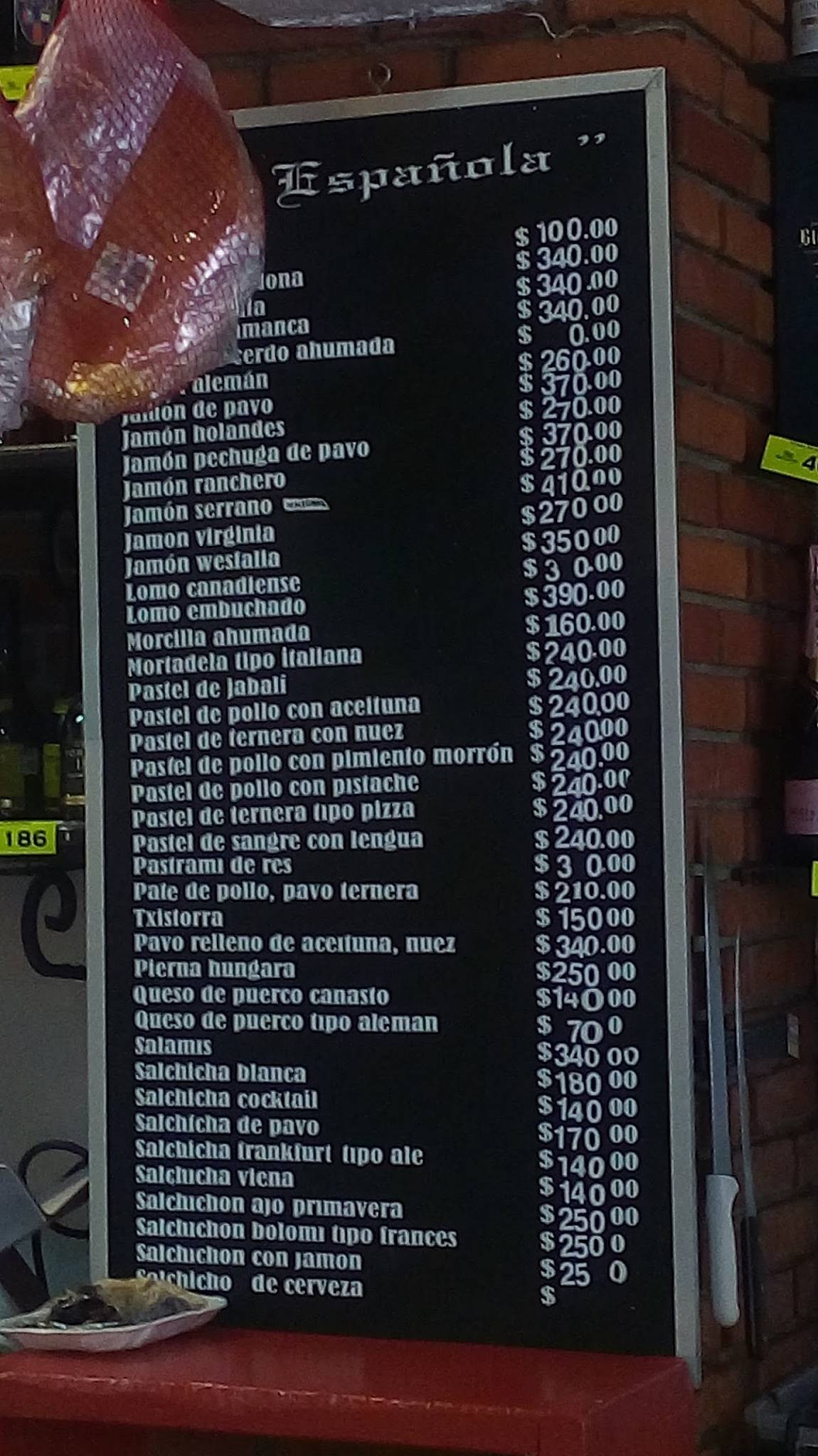 Carta del restaurante LA ESPAÑOLA GOURMET, Toluca del Lerdo, Av. Benito ...