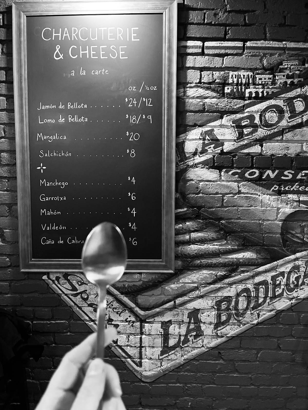 Menu at La Bodega by Cúrate restaurant, Asheville