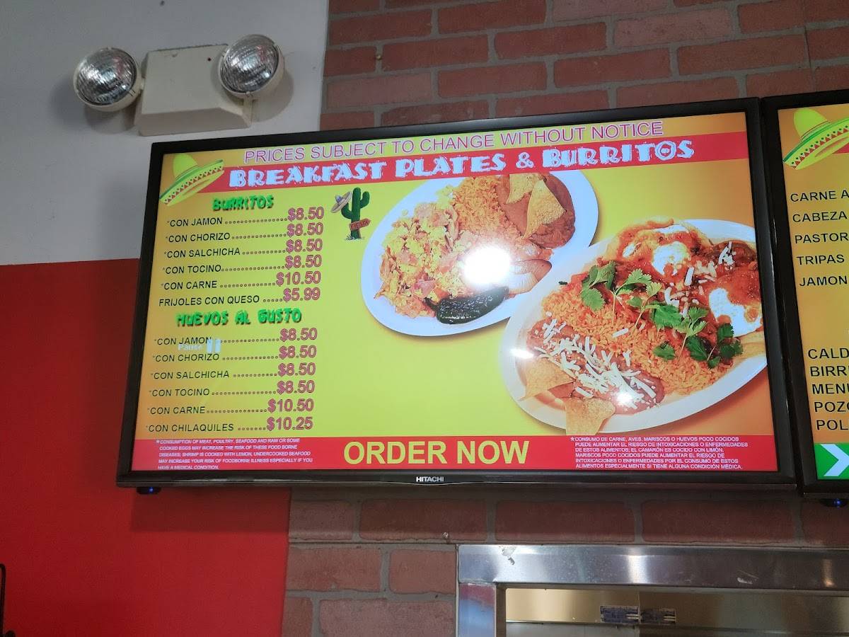 Menu at La Fiesta restaurant, Buckeye, W MC 85