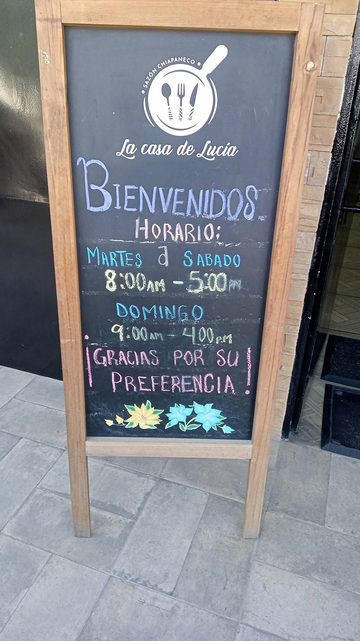 Menu at La casa de Lucía Sazón Chiapaneco restaurant, Tapachula