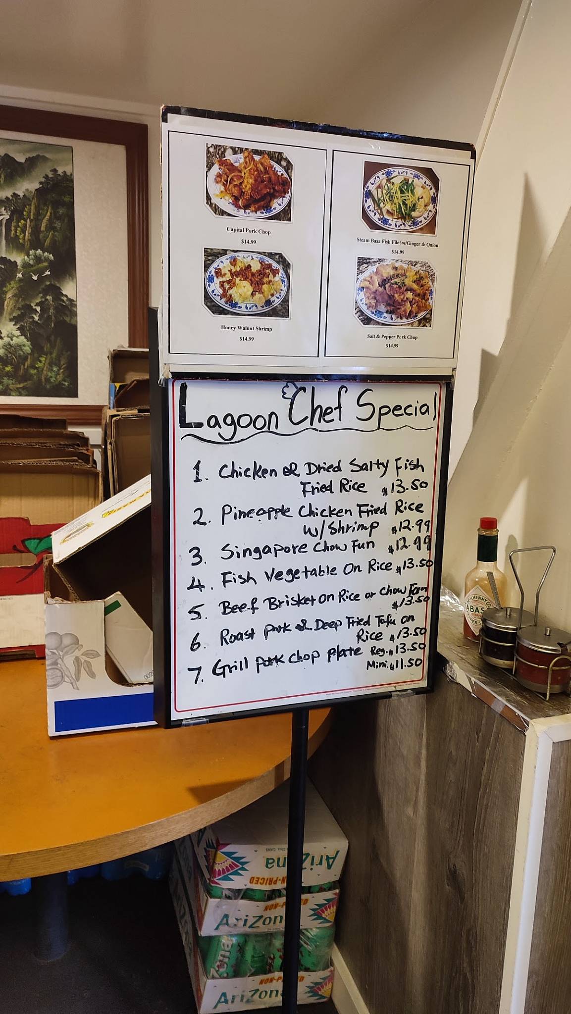 Menu at Lagoon Chinese Restaurant, Honolulu, Waiwai Loop