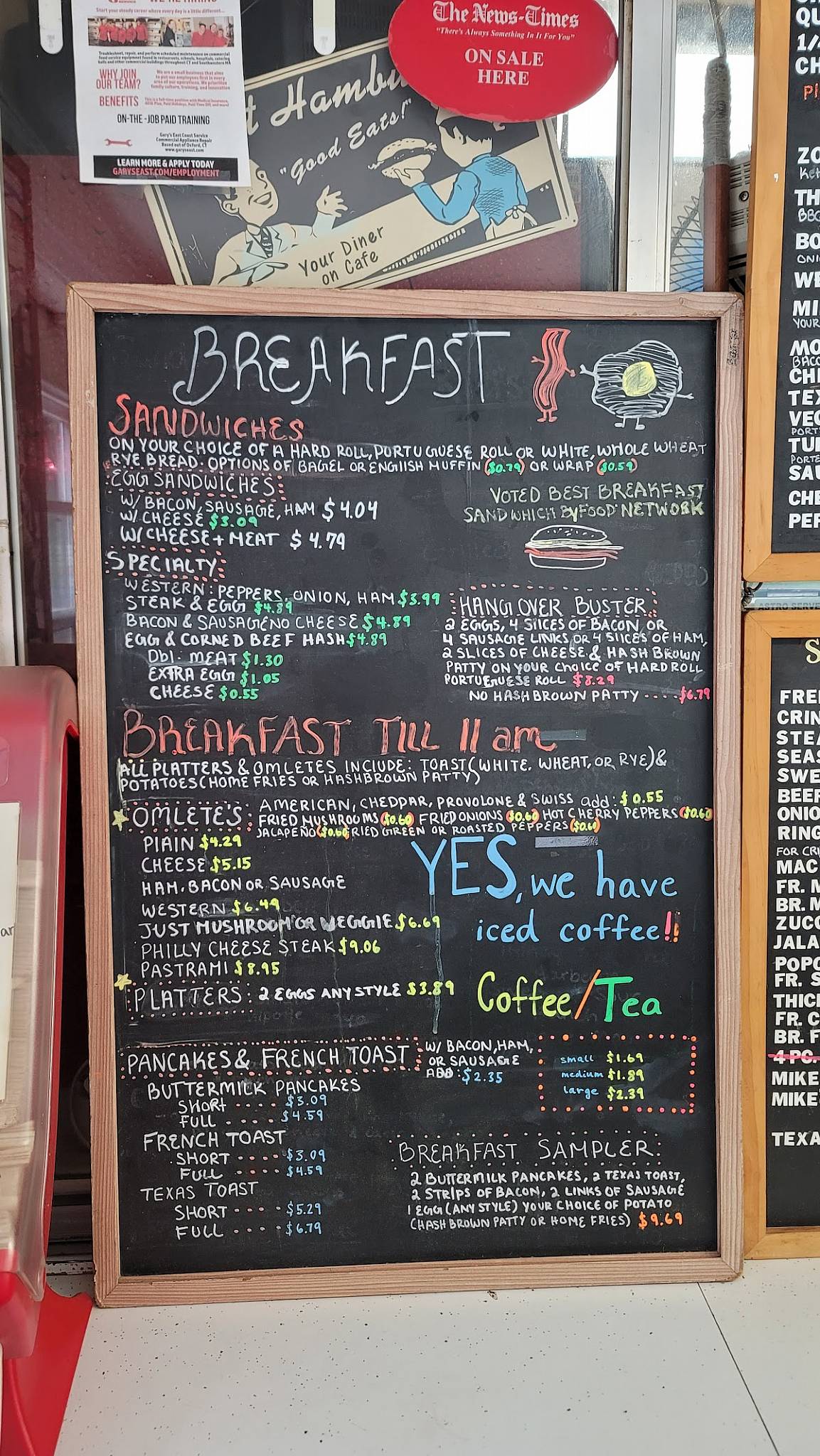 Menu at Lake Zoar Drive-In fast food, Monroe