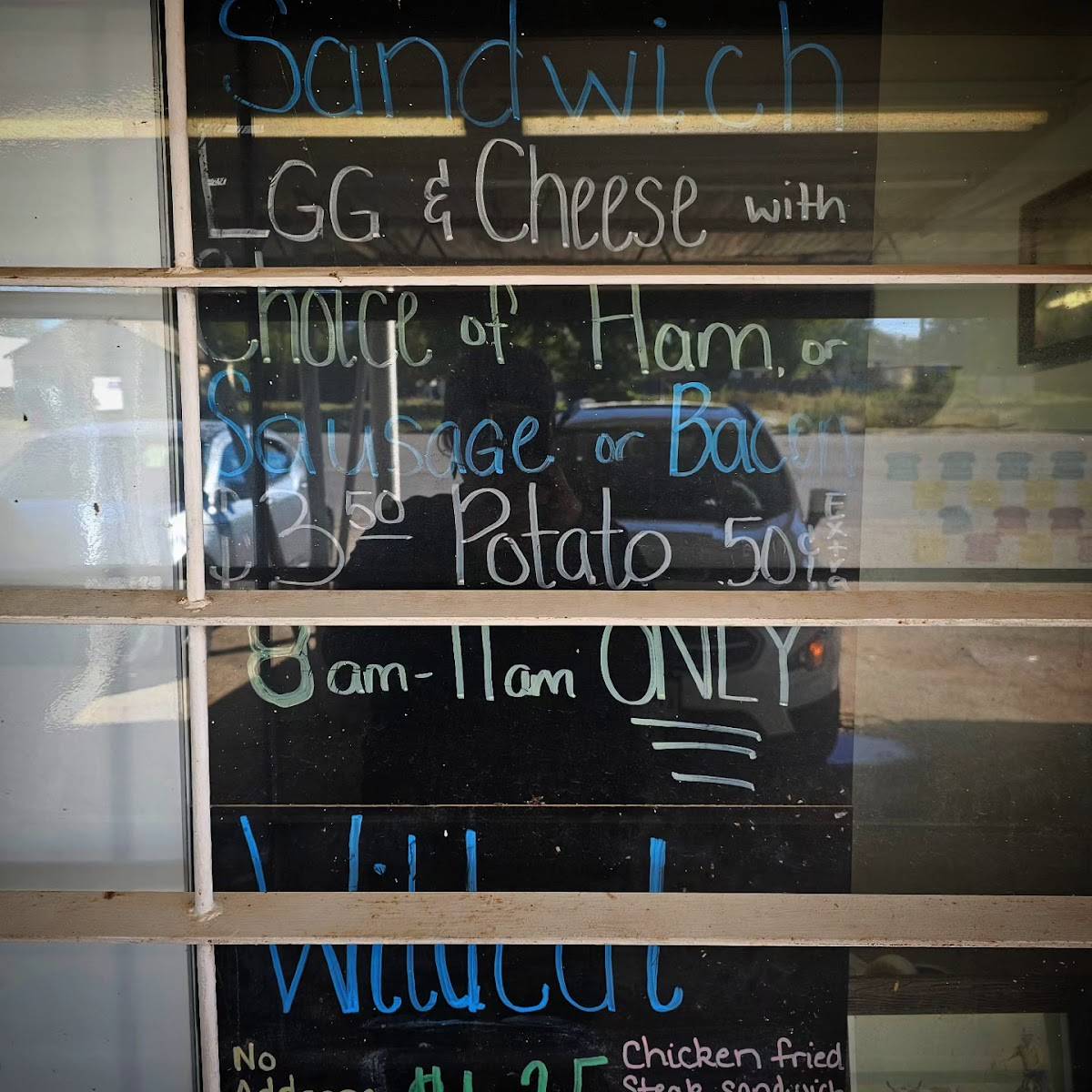Menu at Larry's Better Burger Drive-In fast food, Abilene