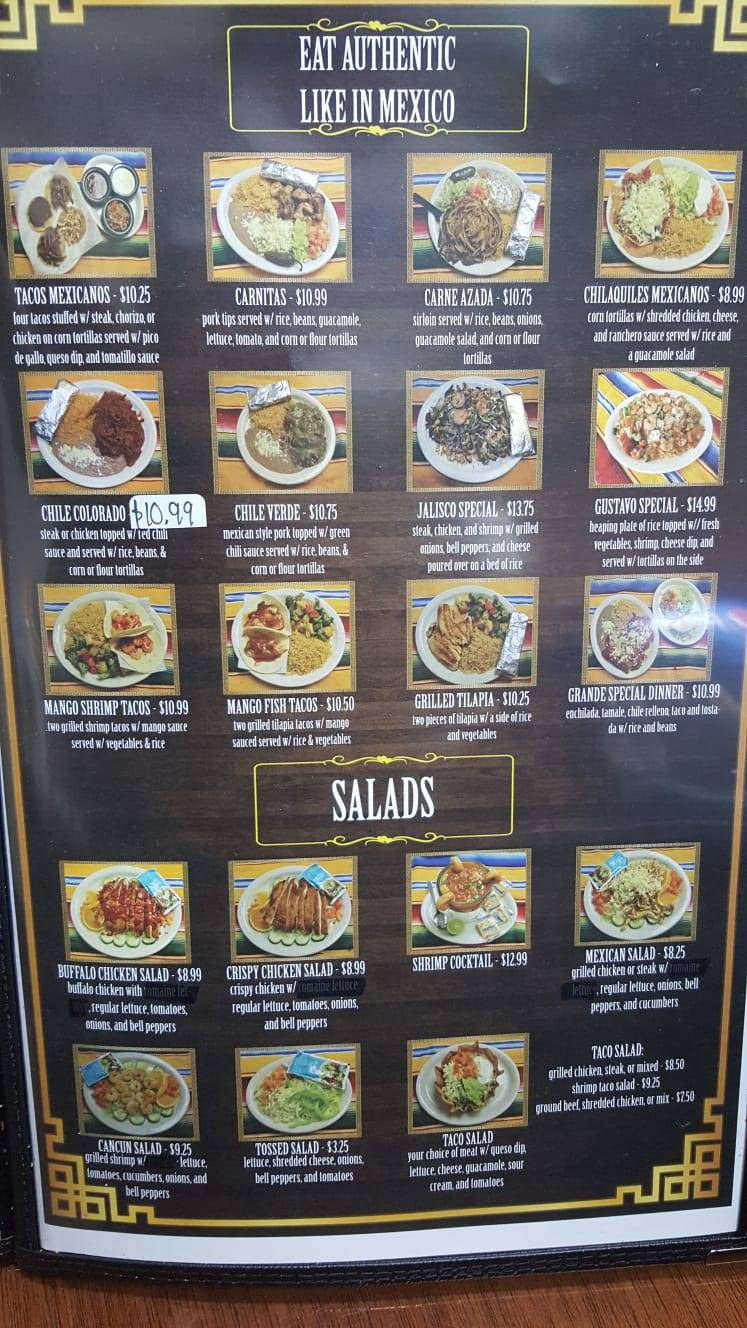 Menu at Las Brisas Authentic Mexican Restaurant, Pevely