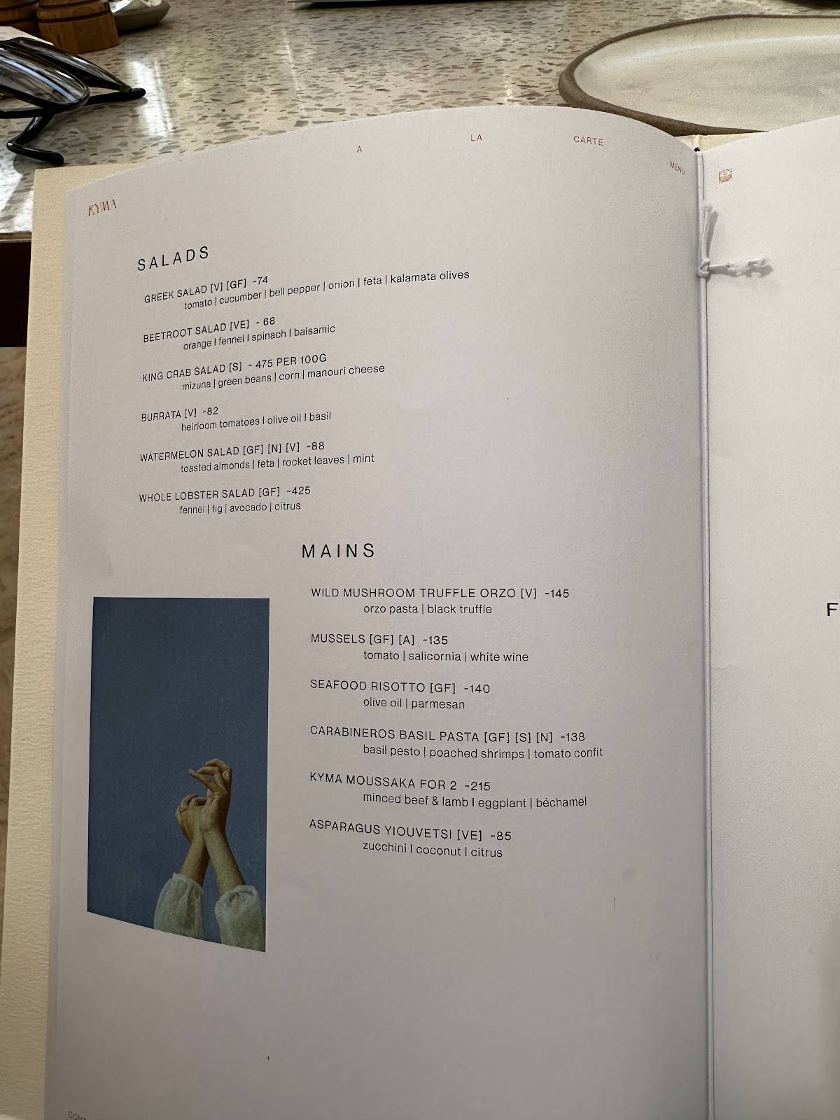 Menu at Little Miss India restaurant, Dubai, Palm Jumeirah