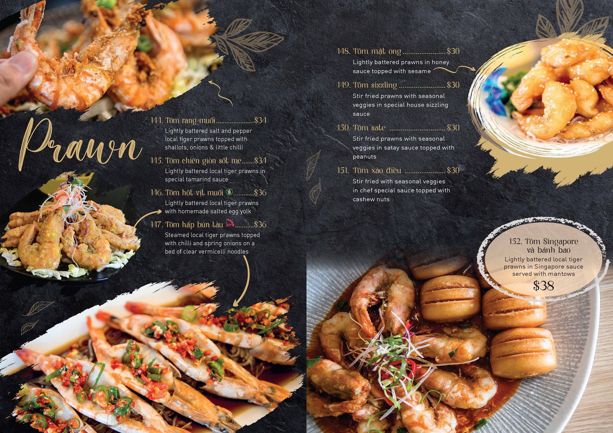 Menu at Little Viet Restaurant, Morley