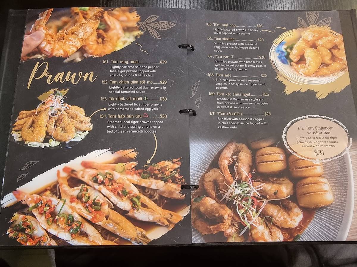 Menu at Little Viet Restaurant, Morley