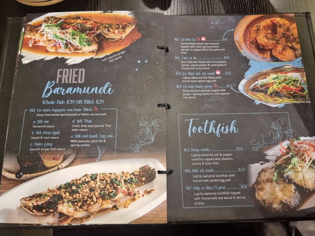 Menu at Little Viet Restaurant, Morley