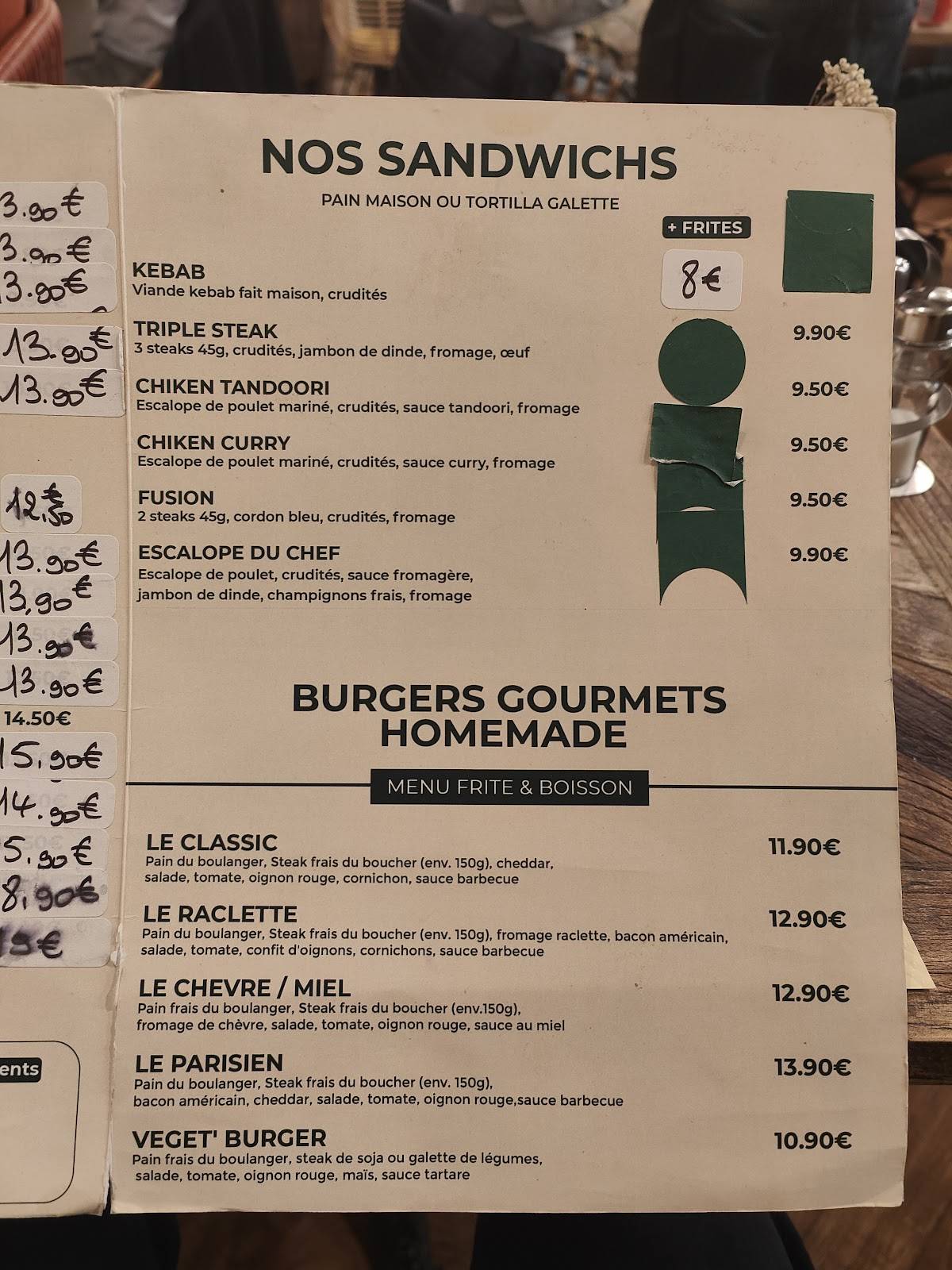 Menu au Los Brothers, Paris