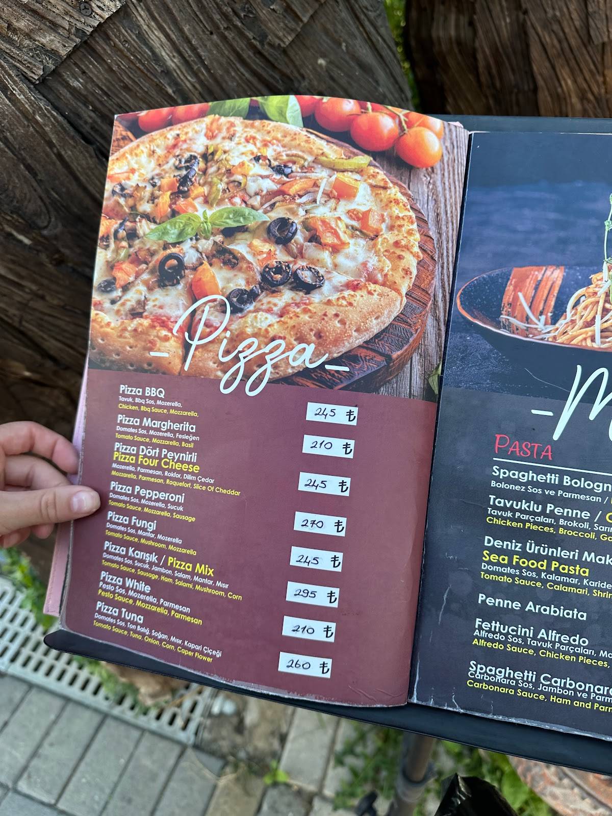 Menu at Lui beach & lounge, Alanya