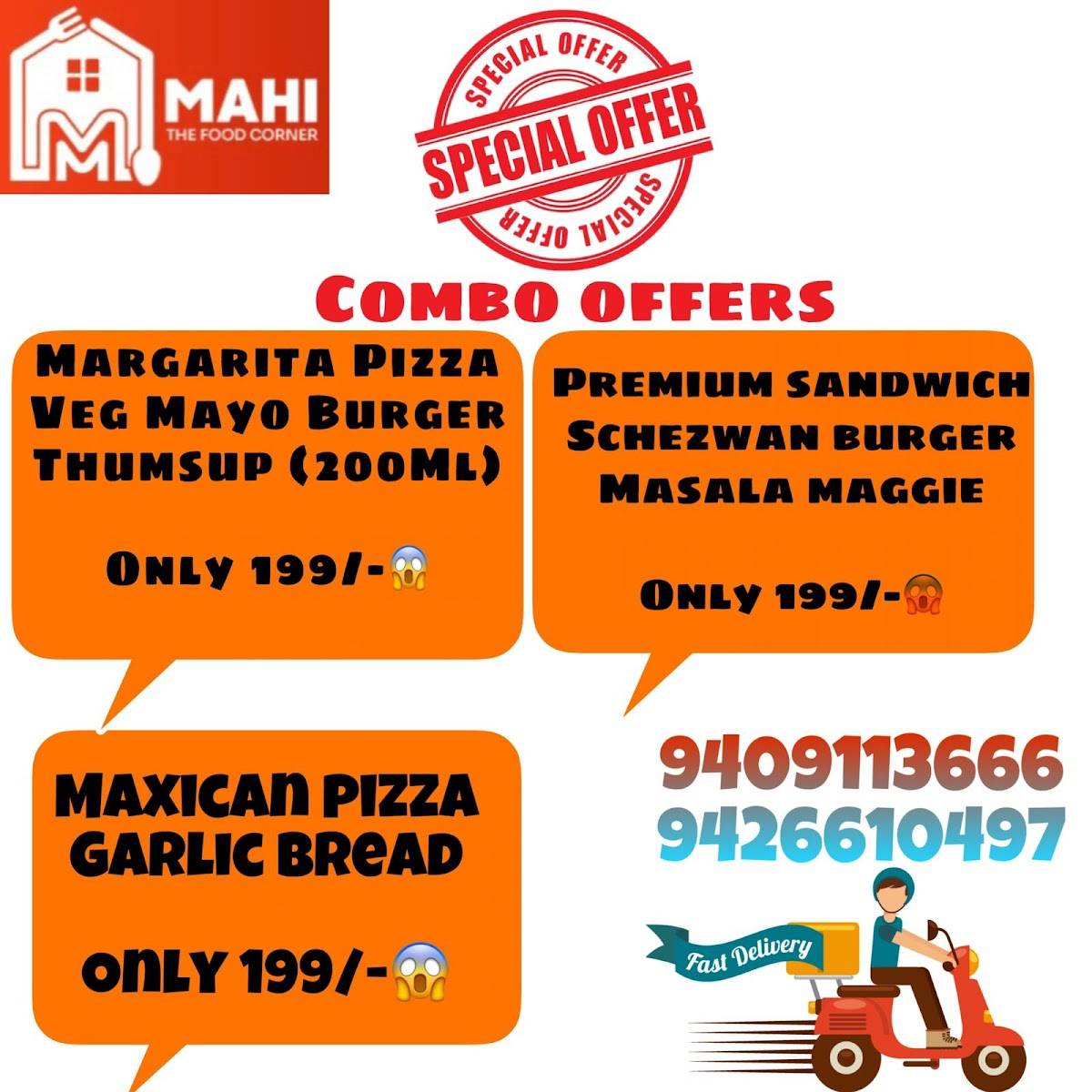 Menu at Mahi The Food Corner, Ahmedabad