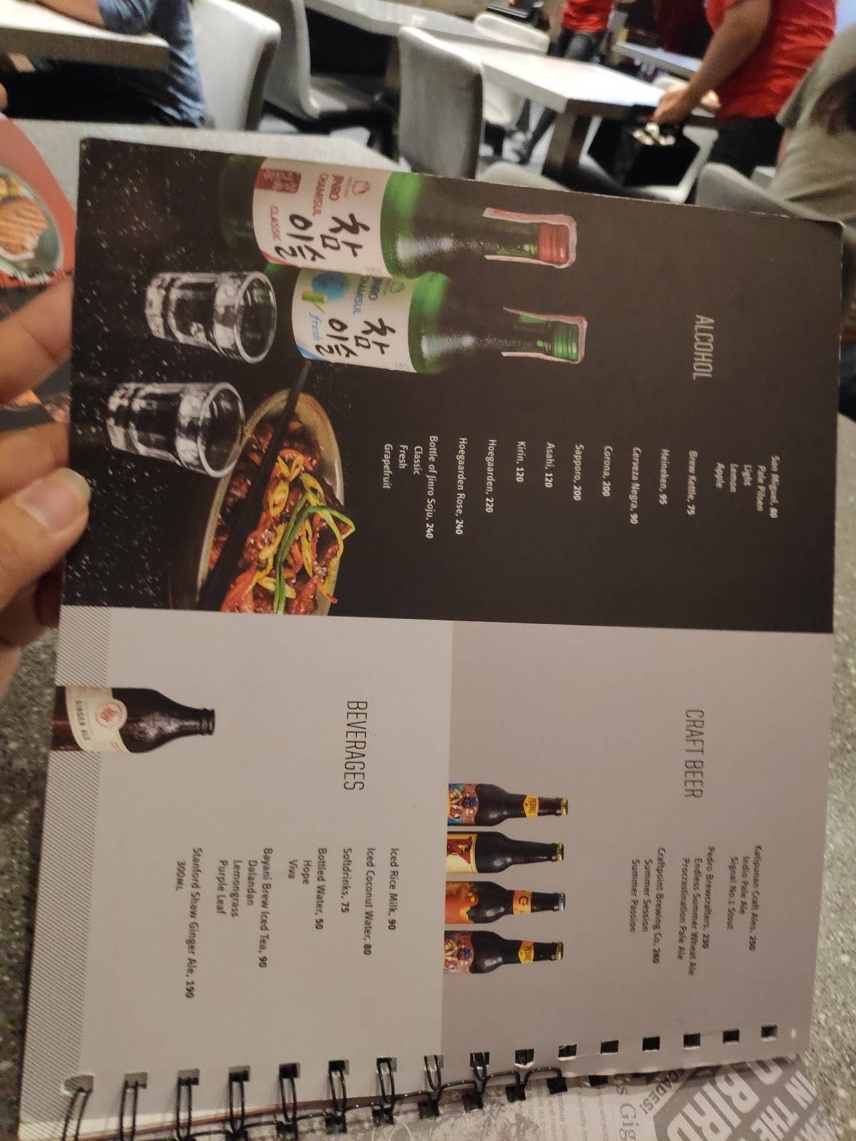 Menu at Bad Bird x Tsukemen restaurant, Manila, HXGM+7QW