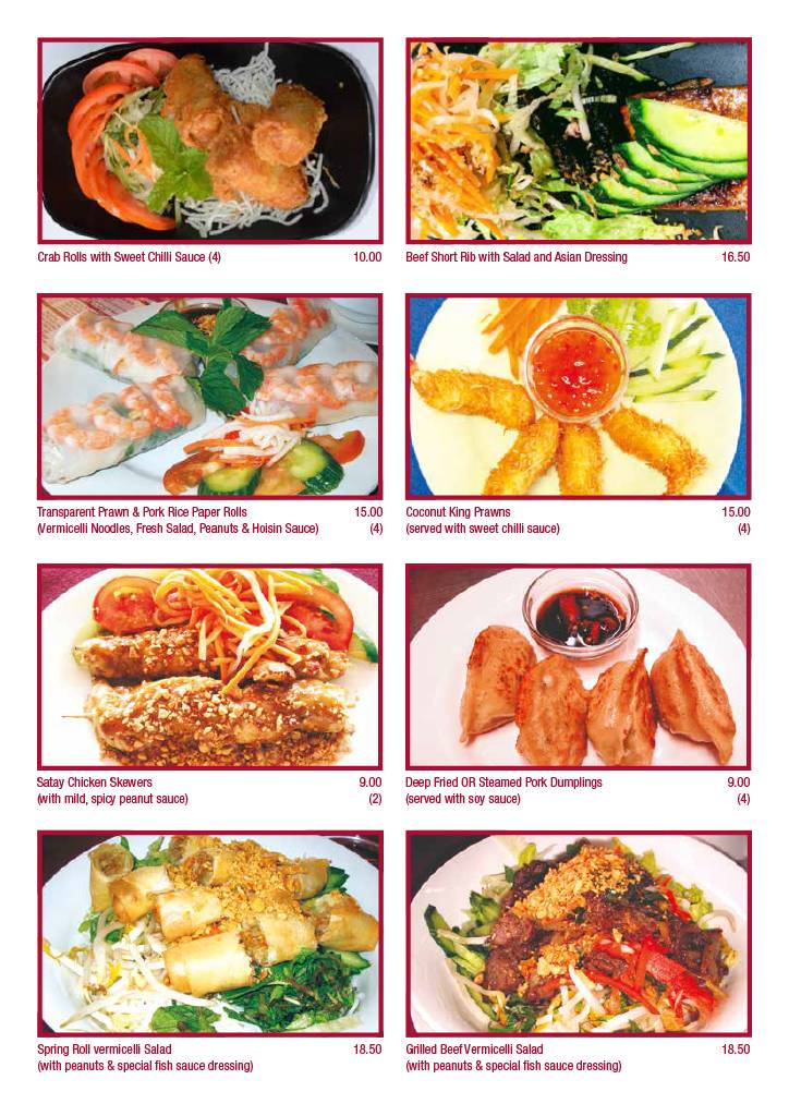 Menu at Melin Vietnamese & Chinese Restaurant, Capalaba