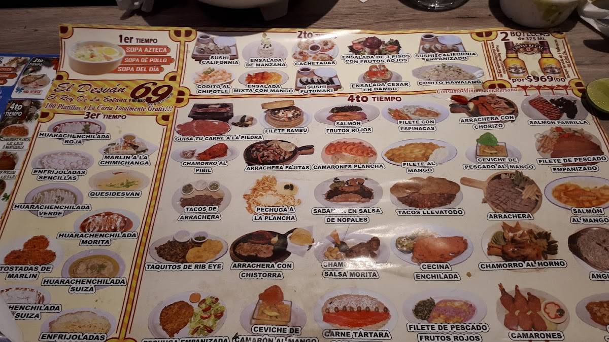 Carta del restaurante El Desván, Ciudad del México, Av. Insurgentes Sur ...