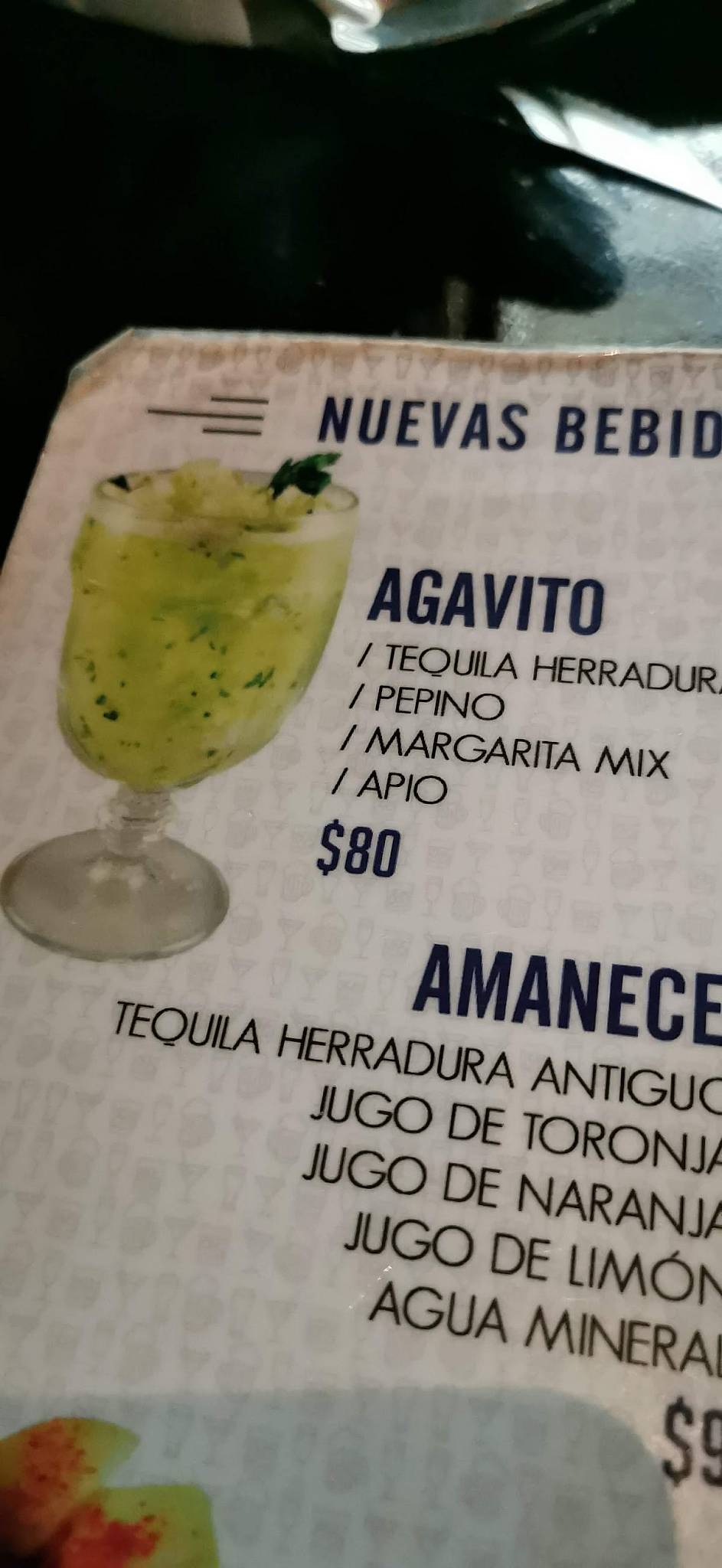 Carta del restaurante La Divina, Monterrey, Diego De Montemayor 507