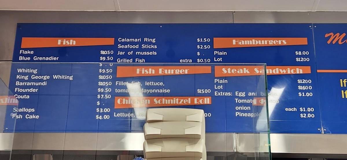 Menu at Montrose Fish & Chippery fast food, Montrose