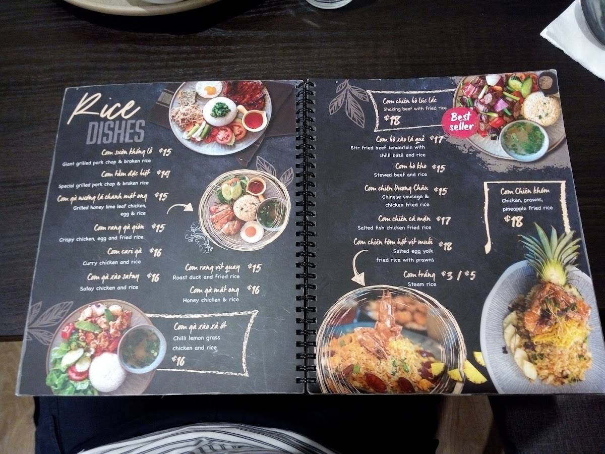 Menu at Little Viet Restaurant, Morley