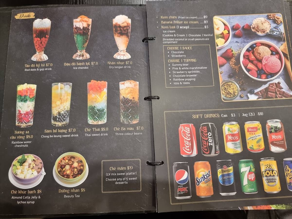 Menu at Little Viet Restaurant, Morley