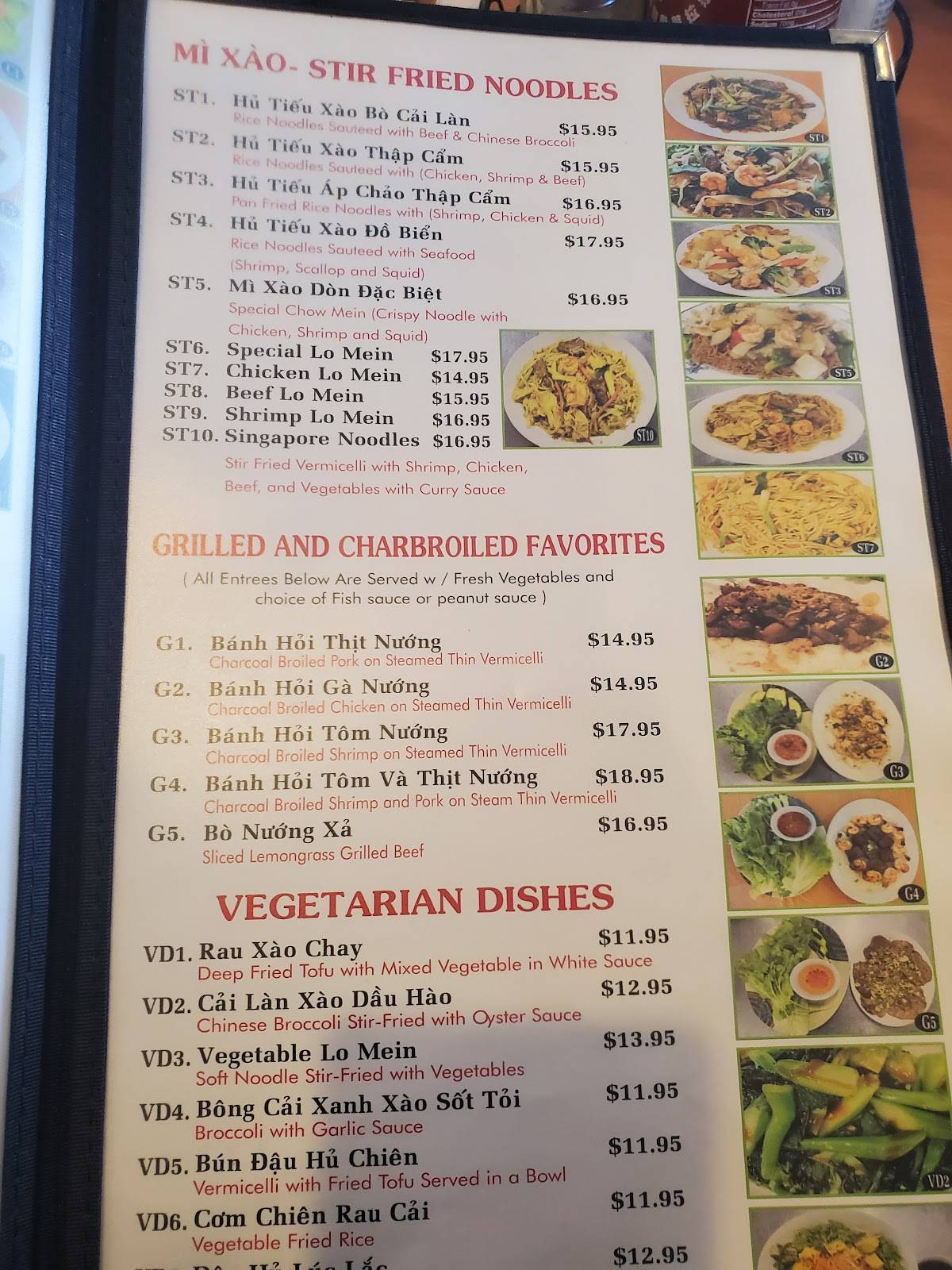 Menu at Phở NB restaurant, New Braunfels