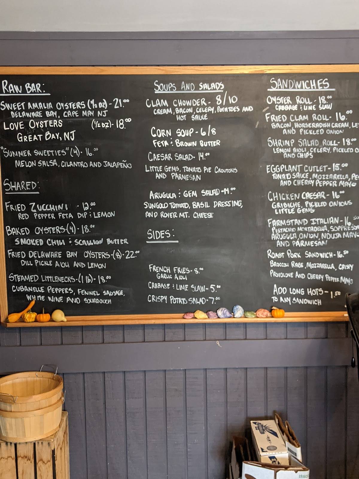 Menu at Sweet Amalia Market and Kitchen restaurant, Newfield