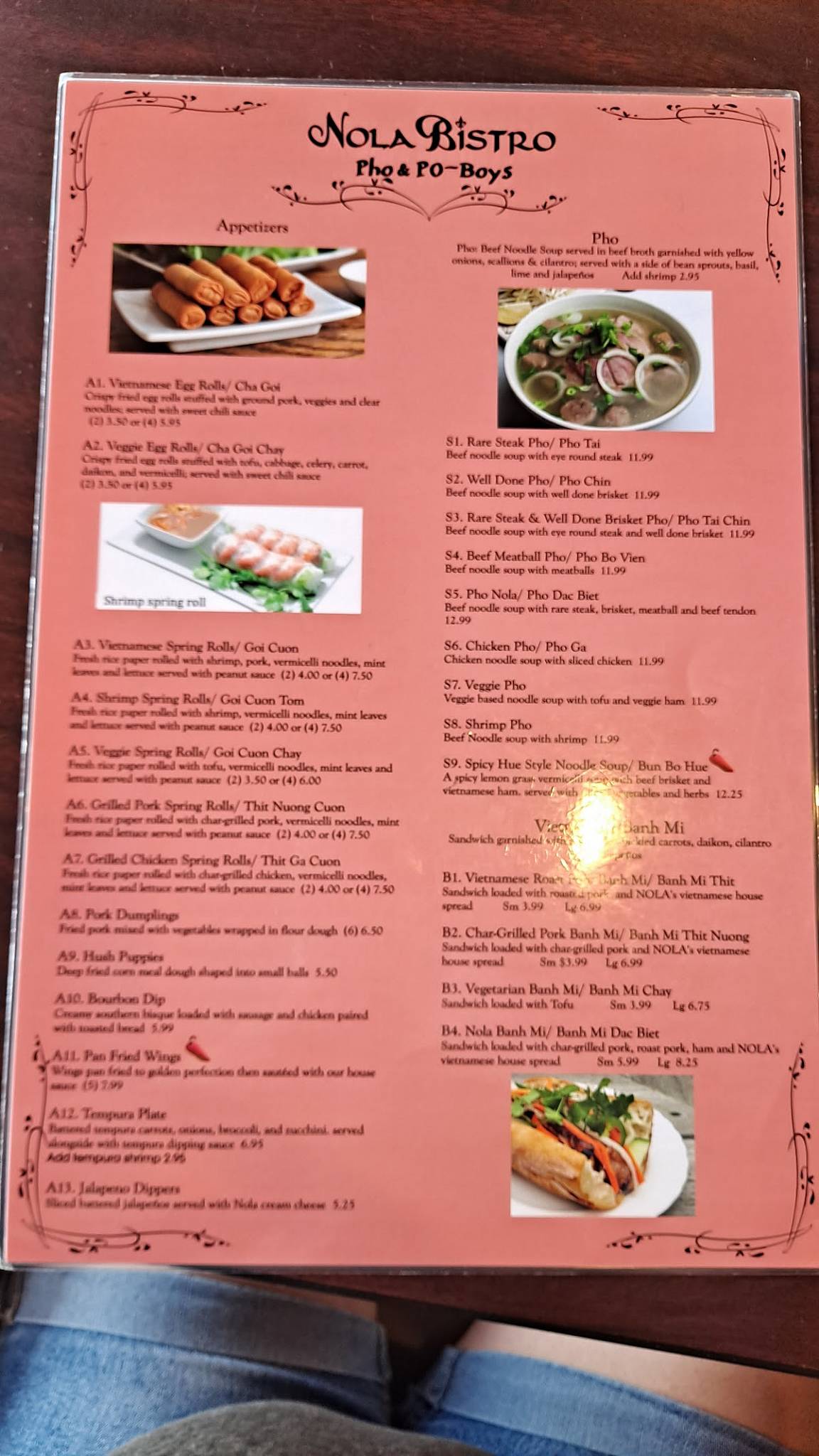 Menu at Noosh Afghan Cuisine restaurant, Lansing