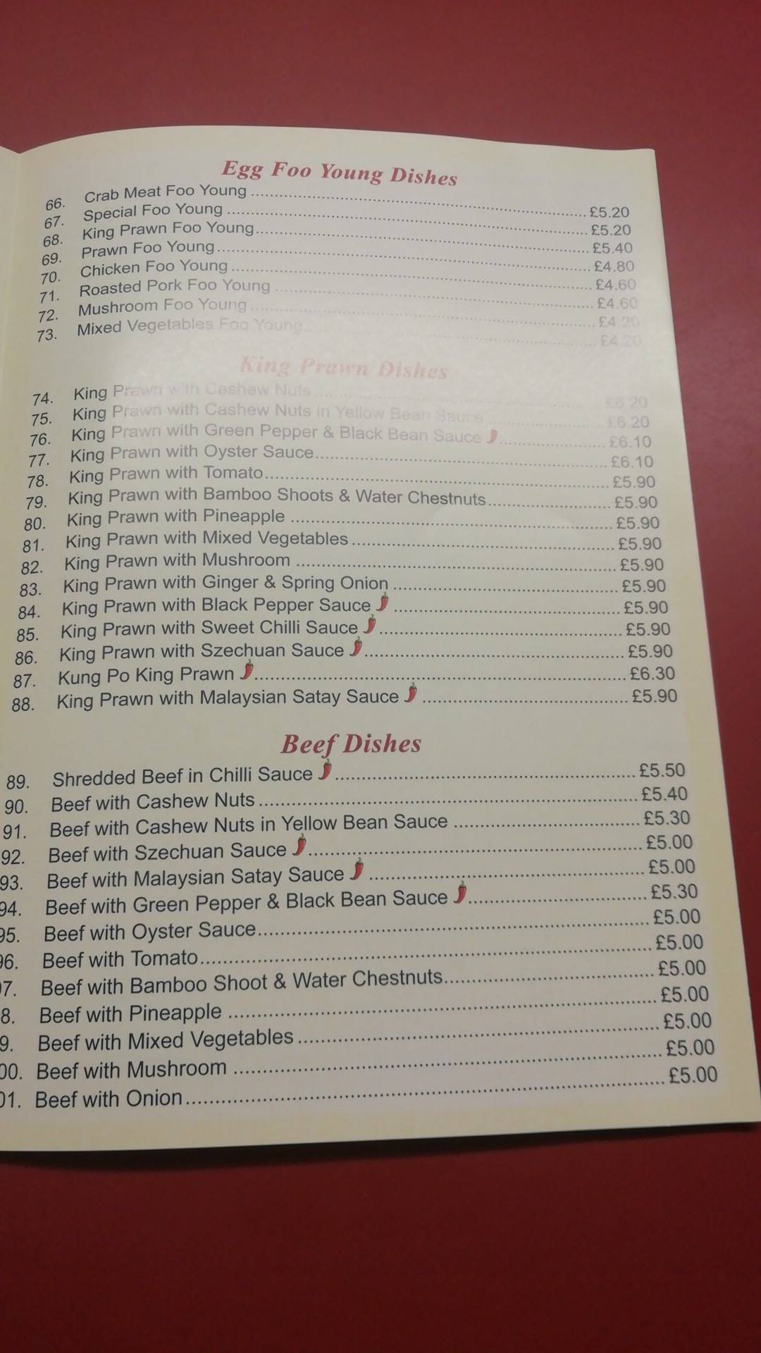 Carta del restaurante Ocean Bay, Portland