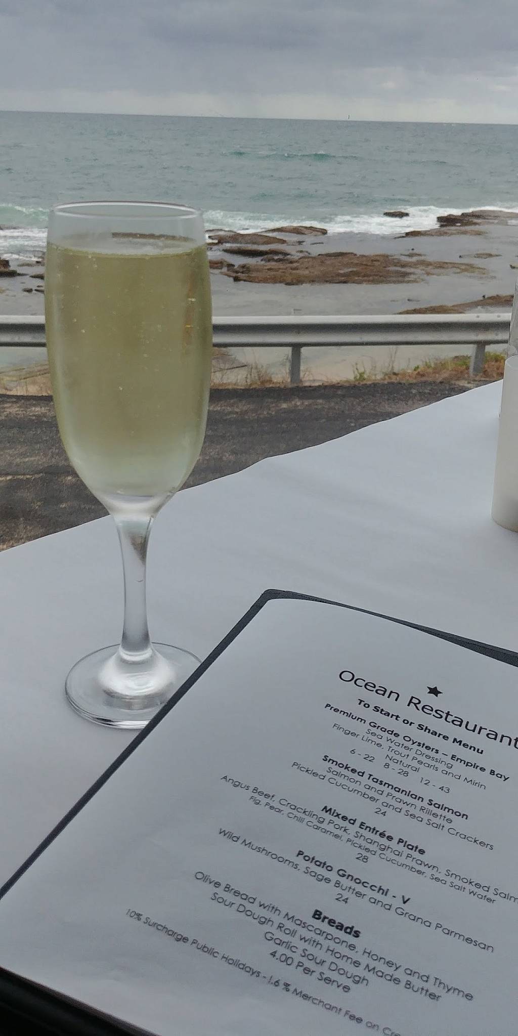 Menu at Ocean Restaurant and Bar - Blue Bay, Blue Bay