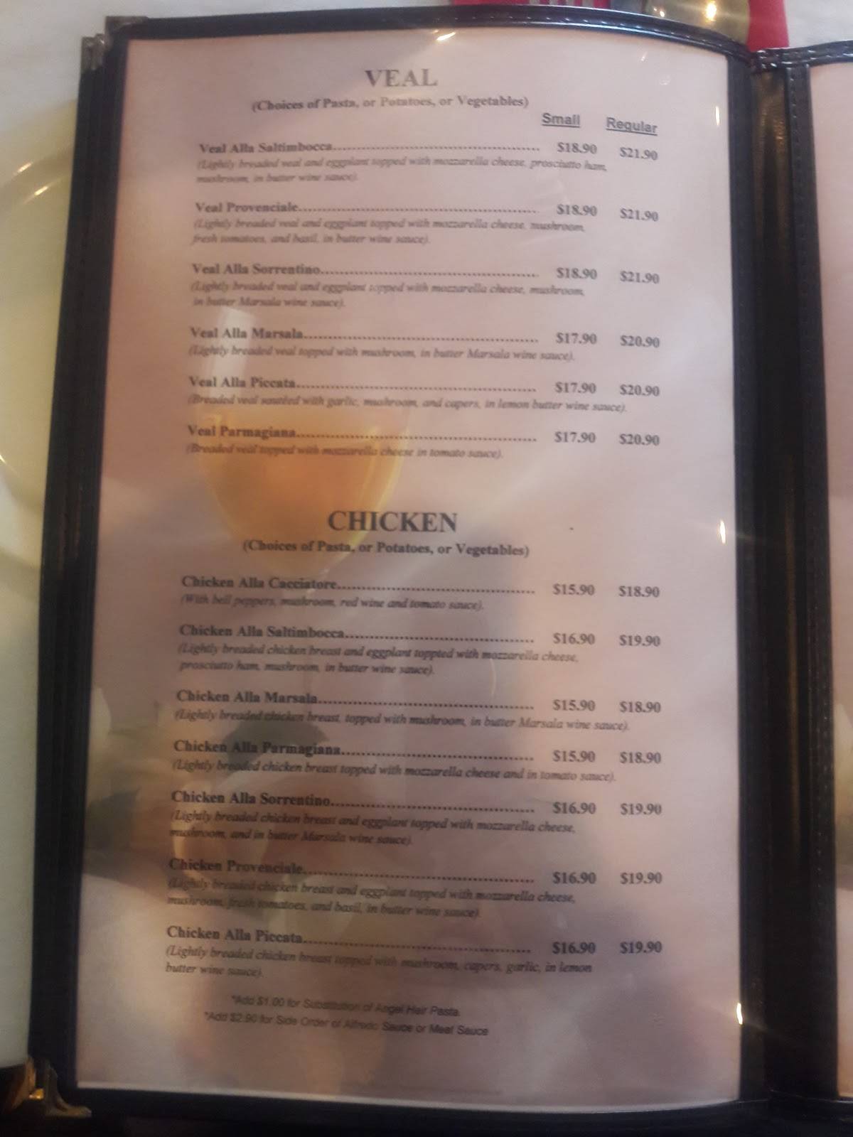 Menu at Palazzo Ristorante Italiano restaurant, Aiea, 99-080 Kauhale St ...